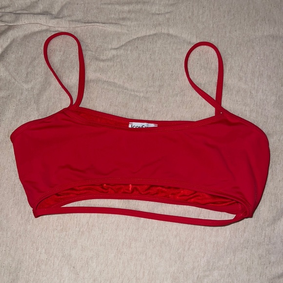 Icon Swim | Swim | Red Underboob Bikini Top | Poshmark